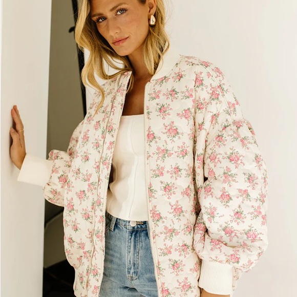 The House of Fleur | Jackets & Coats | Rose Garden Quilted Jacket ...